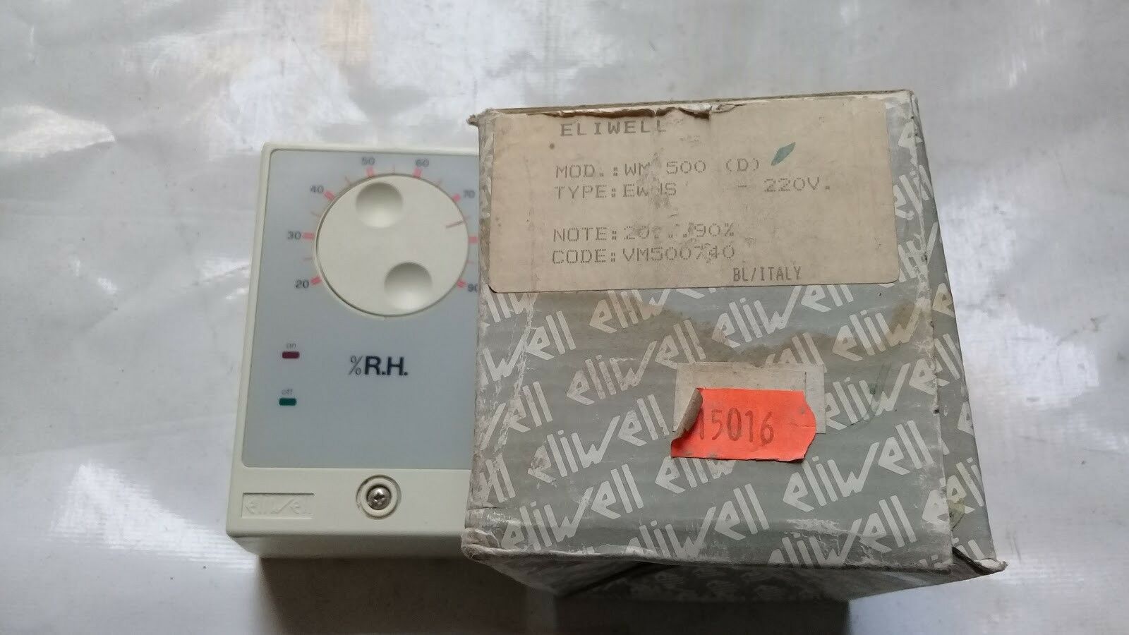 New eliwell WM-500 Wall mounted electronic Humidistat 220v VM500740 ...