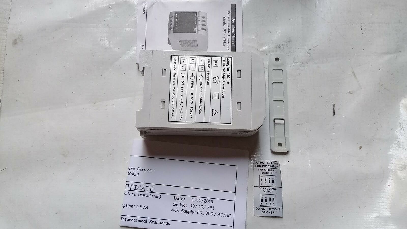 New Ziegler Pro-V TRMS Voltage Programmable Transducer Ziegler Pro-V/I ...