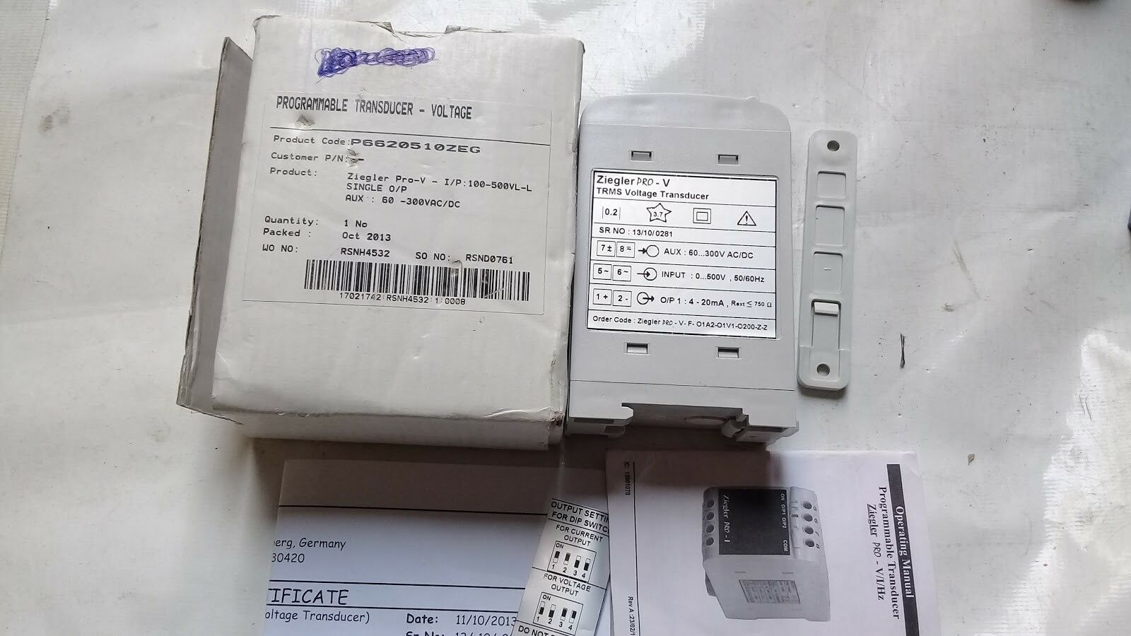 New Ziegler Pro-V TRMS Voltage Programmable Transducer Ziegler Pro-V/I/Hz - Industrial SOL Pte Ltd