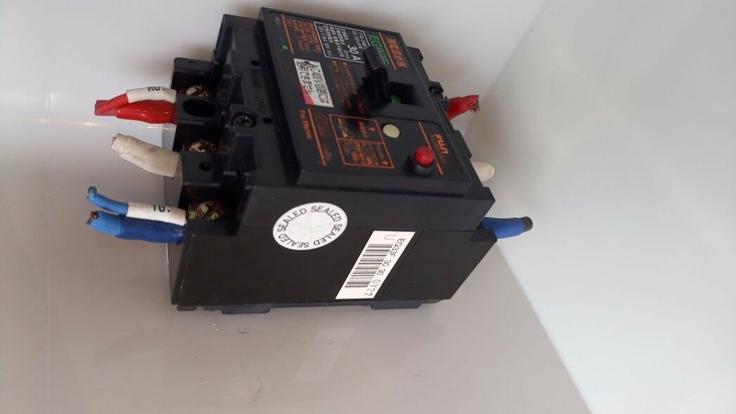 Fuji Electric Circuit Breaker EG33F 30A 30mA 3 Pole - Industrial SOL Pte Ltd