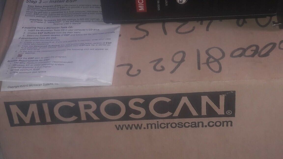 FIS-0890-0002G Omron Microscan MS-890 Fixed Mount Scanner MS890 New - Industrial SOL Pte Ltd