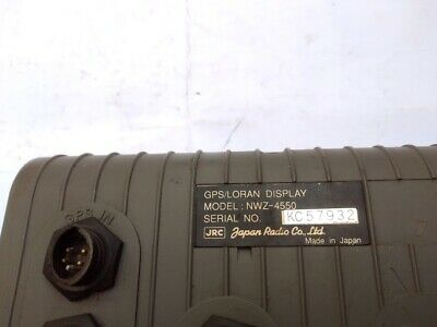 JRC NWZ-4550 GPS/LORAN Display Ver. R1.03 Marine Navigator NWZ4550 ...