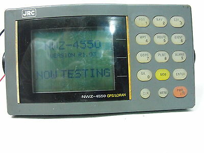 JRC NWZ-4550 GPS/LORAN Display Ver. R1.03 Marine Navigator NWZ4550 ...