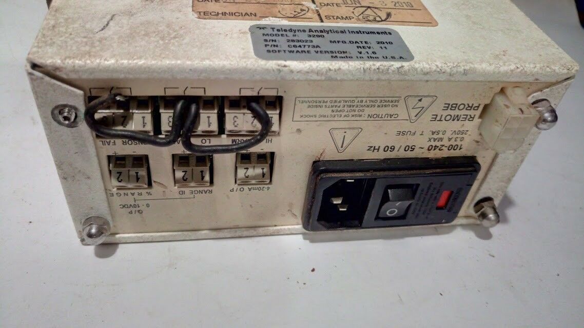 Teledyne Analytical Instruments Model 3290 P/N. C64773A REv 11 Software ...