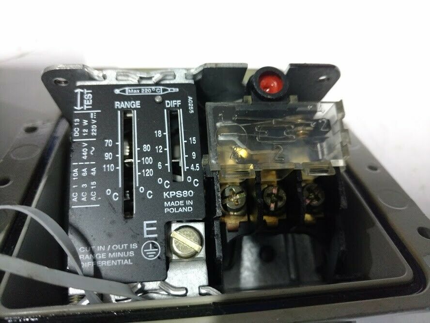 DANFOSS Temperatur Switch KPS80 060L3130 411 Thermostat EN 60947-4-5 ...