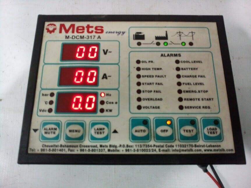 Mets M-DCM-317A Digital Control Module MDCM317A AMF Unit - Industrial ...