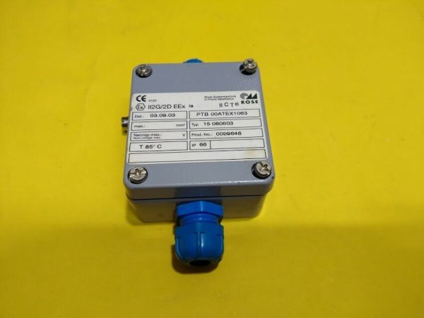 Rose Systemtechnik PTB 00ATEX1063 Type 15060603 Aluminium Ex Terminal ...