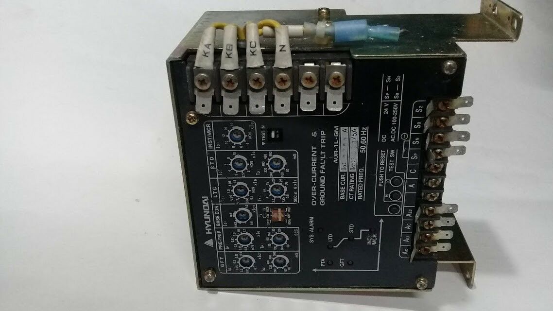 Hyundai AOR-1L-GM Over Current and Ground Fault Trip OCR for HAT Type ...