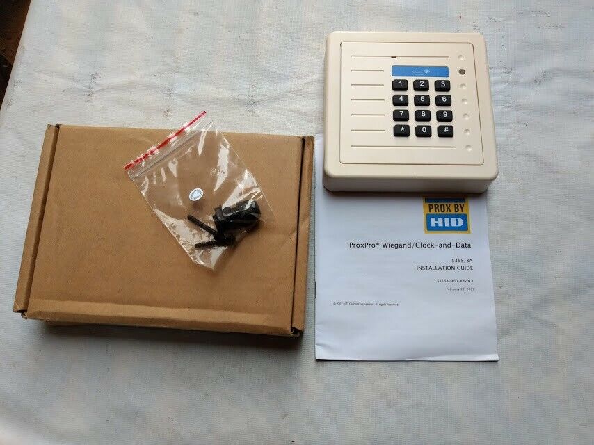 Johnson Controls HID 5355ABK00-J1221 5355-520-08 Proximity Reader With ...