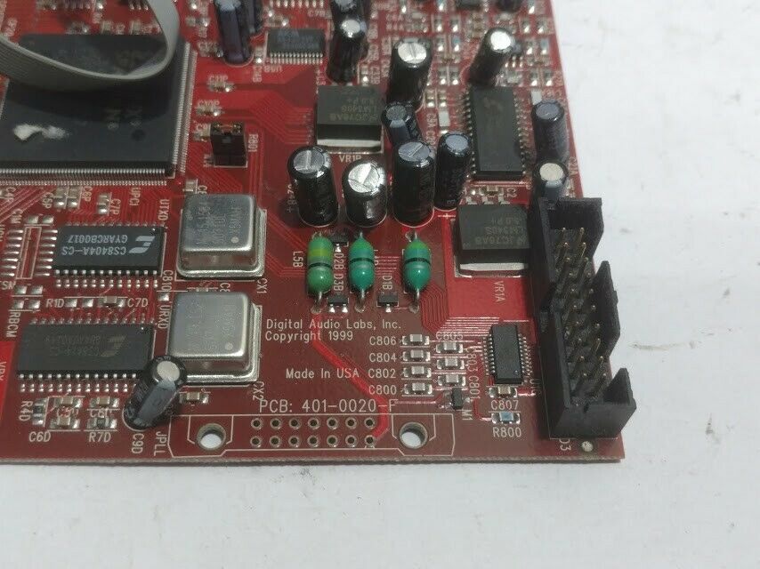 CardDeluxe PCB 401-0020-F Multimedia Audio Controller with 401-0018 Rev ...