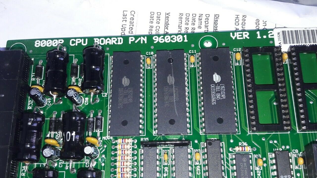 Bosch PCA-23326 TCU 8000P CPU Board Without Firmware P/n 960301 Ver 1.2 ...