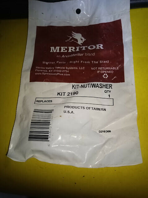 Meritor KIT 2190 kit nut/washer replacement kit ArvinMeritor brand ...