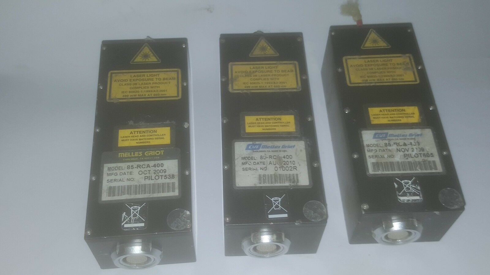 Melles griot 85-RCA-400 400mW red laser - Industrial SOL Pte Ltd