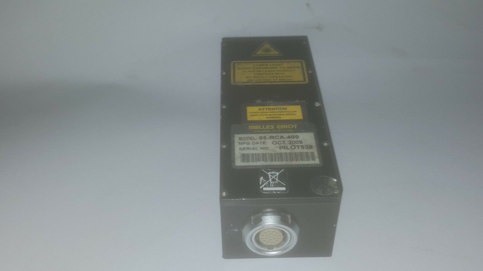 Melles griot 85-RCA-400 400mW red laser - Industrial SOL Pte Ltd