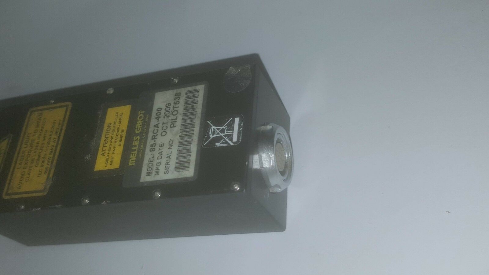 Melles griot 85-RCA-400 400mW red laser - Industrial SOL Pte Ltd