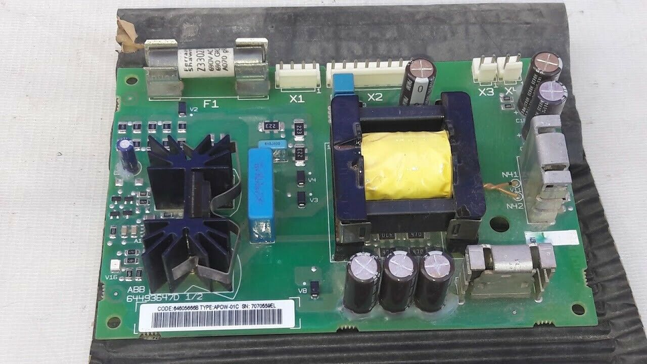 ASEA Brown Boveri 64493647D 1/2 APOW-01C ABB Power Supply Board 64605666B - Industrial SOL Pte Ltd