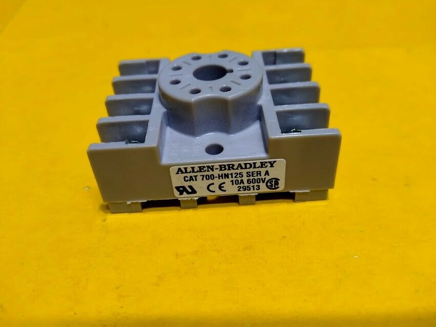 Allen Bradley 8 Pin Socket 700-HN125 Ser. A P/N 0035943 Socket New ...