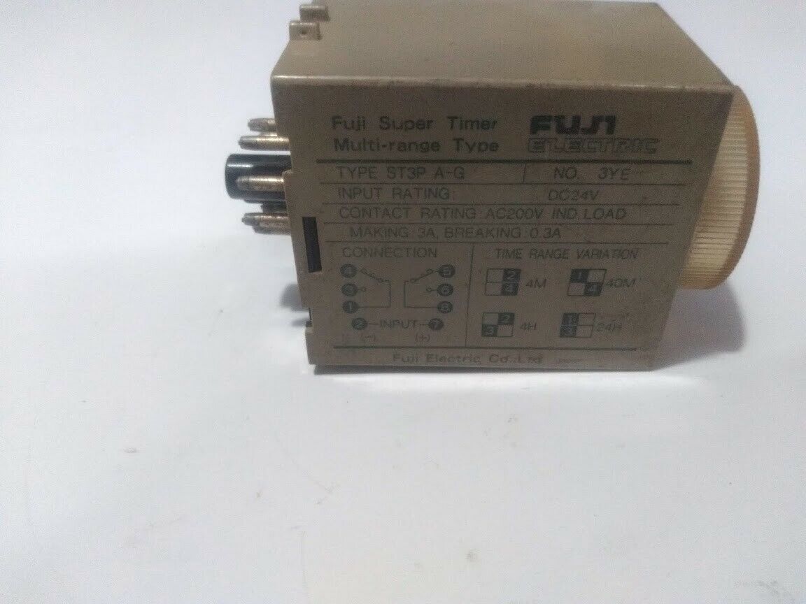 Fuji Electric Type ST3P A-G Super Timer Multi-range Relay ST3P Marine ...