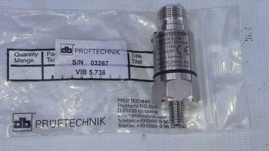 Pruftechnik Type VB5.736 4-20 mA/20 mm/s Vibrotector VIB 5.736 - Industrial SOL Pte Ltd