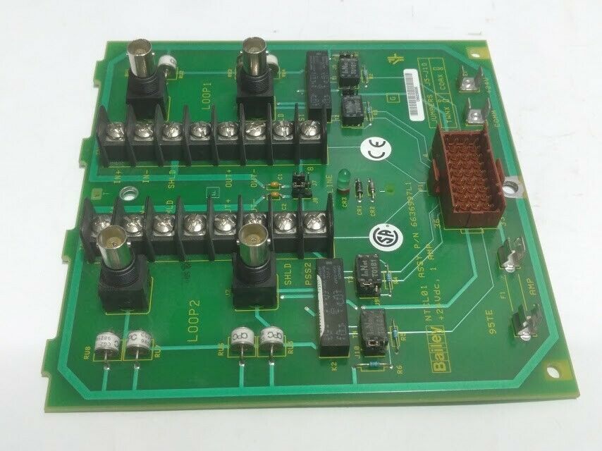 Bailey NTCL01 Termination Unit P/N 6636997L1 +24Vdc TERMINATION MODULE ...