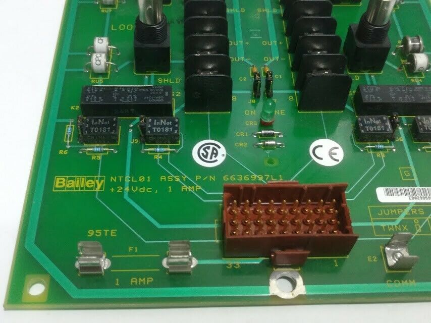 Bailey NTCL01 Termination Unit P/N 6636997L1 +24Vdc TERMINATION MODULE