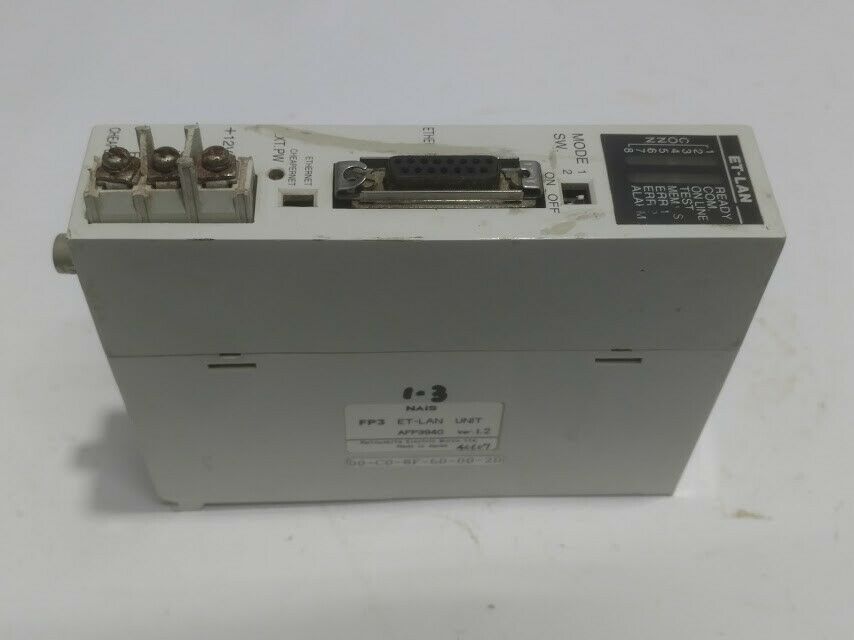 Nais FP3 ET-LAN Unit AFP3940 Ver 1.2 Matsushita Electric Works Ltd ...