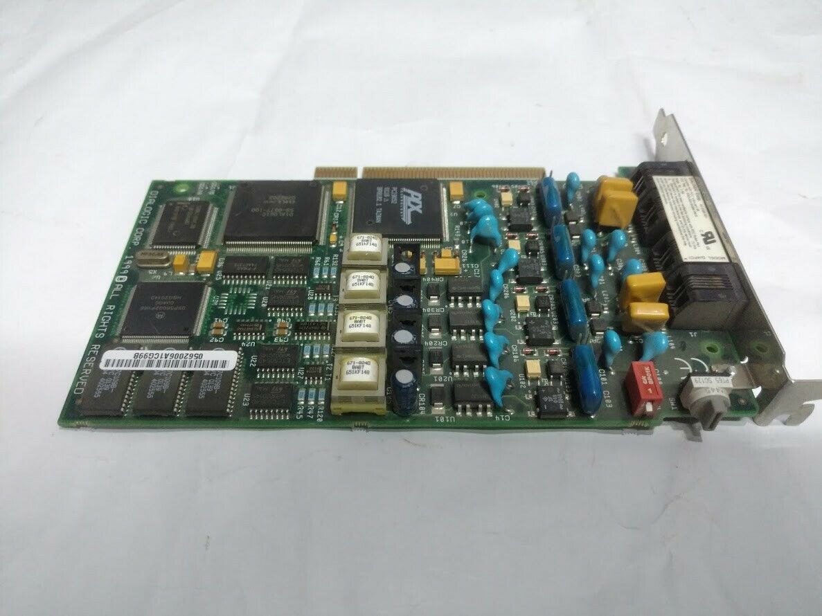 Dialogic D/4PCI 83-0562-003 Rev A 96-0676-001 85-0562-006 Rev. A PBX 4 port In - Industrial SOL ...