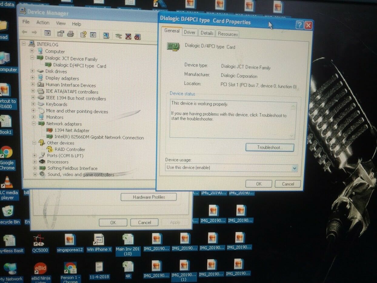 Dialogic D/4PCI 83-0562-003 Rev A 96-0676-001 85-0562-006 Rev. A PBX 4 port In - Industrial SOL ...
