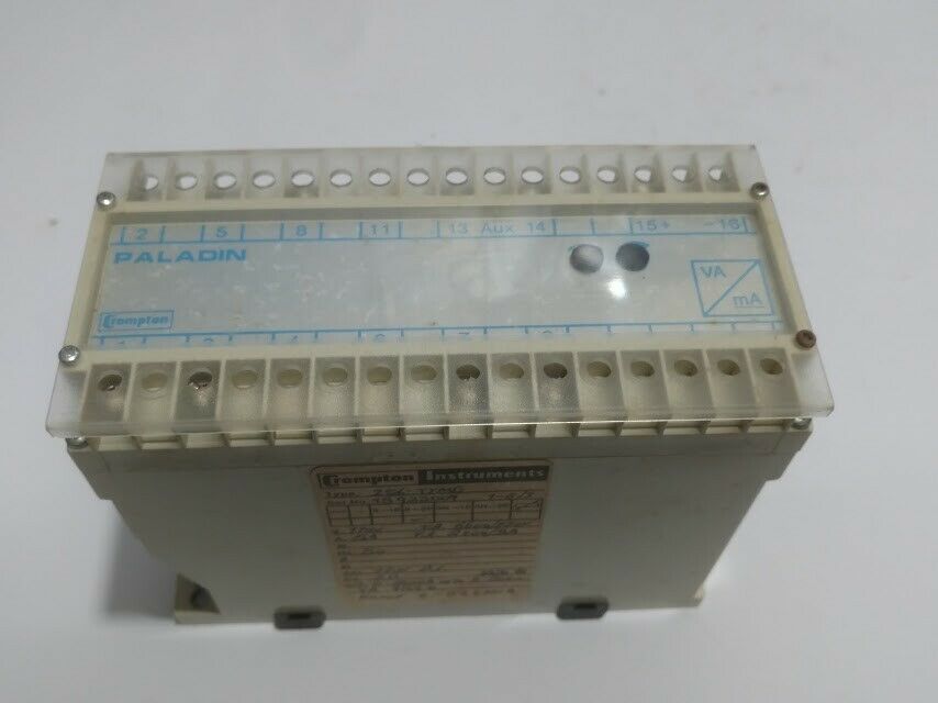 Crompton Instruments Paladin 256-TYMG Transducer Relay 256TYMG ...