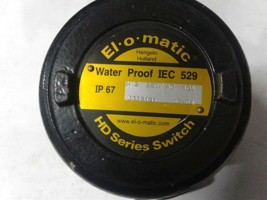 EL.O.Matic 332191 05-04 HD series switch water proof IEC 529 Elomatic ...