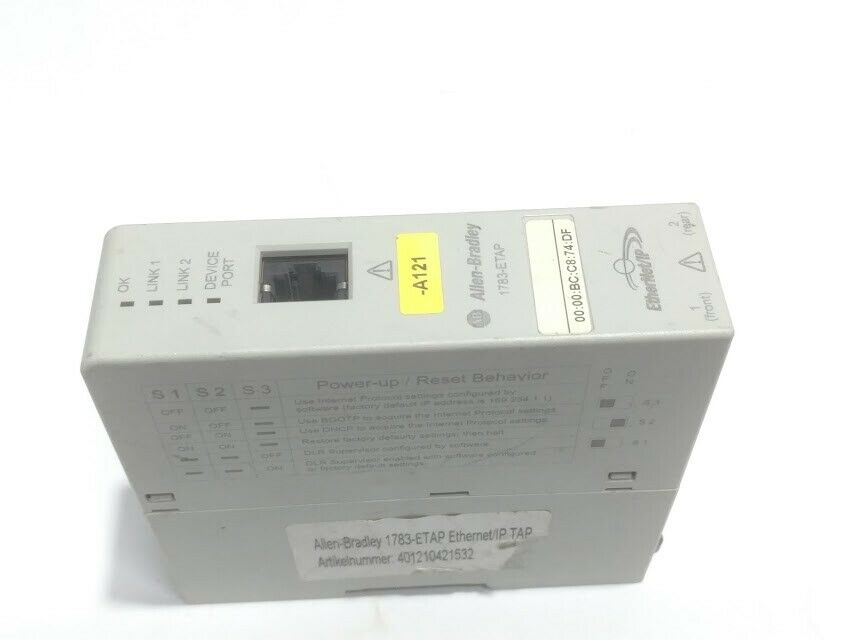 Allen Bradley 1783-ETAP A P/N 26983 F/W Rev. 2.002 Ethernet/IP Module ...
