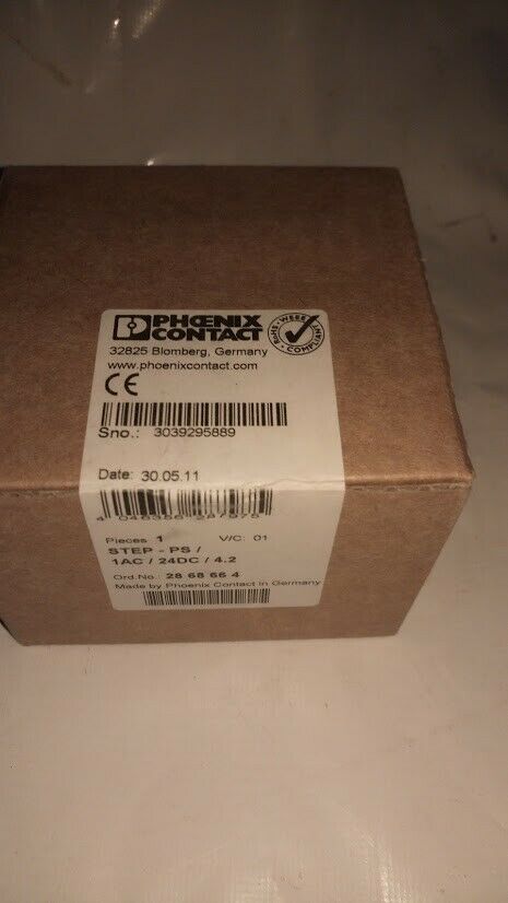 New Phoenix Contact STEP-PS/1AC/24DC/4.2 2868664 power supply still ...