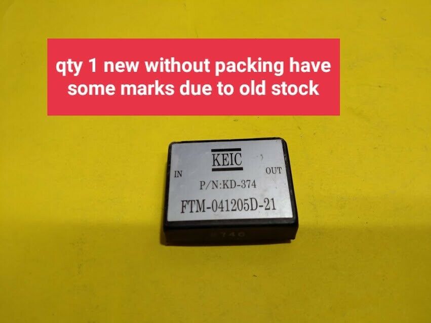 KEIC KD-374 FTM-041205D-21 DC/DC Converter free worldwide shipping New