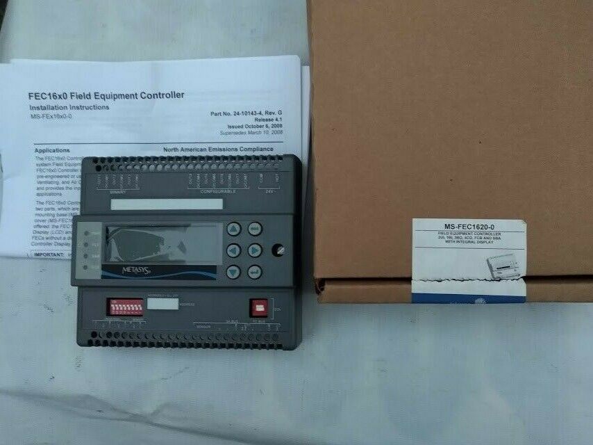 Johnson Controls METASYS MS-FEC1620-0 Rev F S/W Ver 4.1 Field Equipment ...