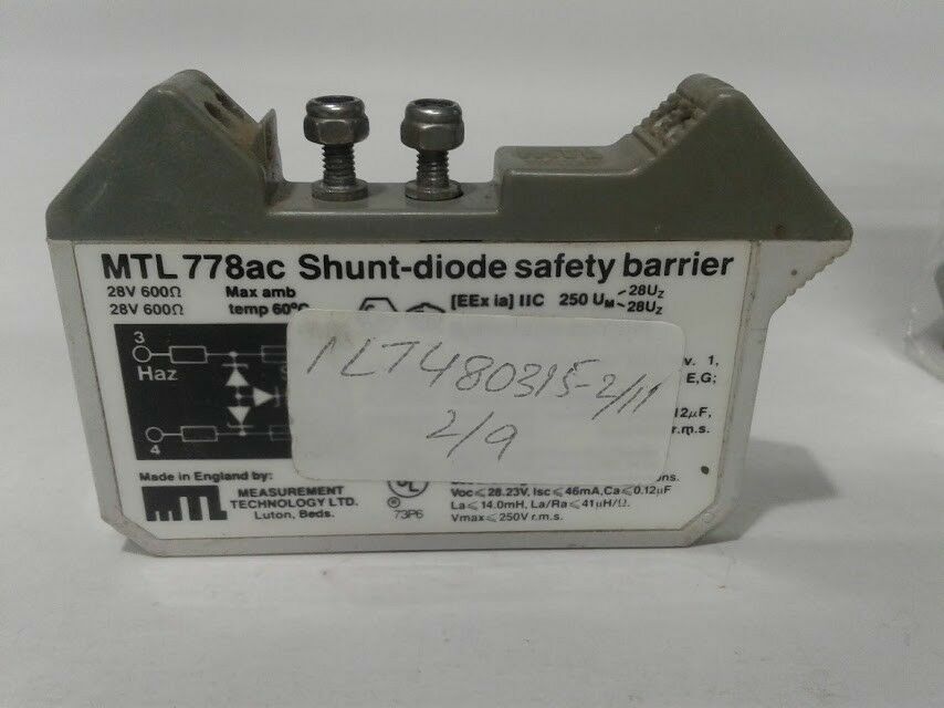 MTL 778AC Shunt-Diode Safety Barrier Measurement Technology ...