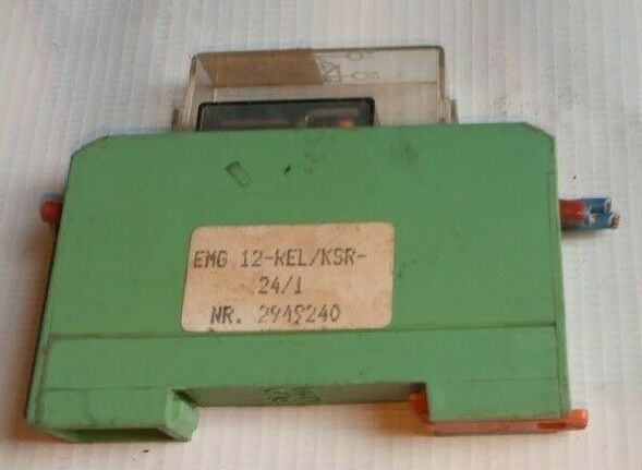 PHOENIX CONTACT EMG 12-KEL/KSR 24/1 RELAY 2949240 24VAC/DC - Industrial ...