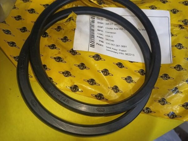 Cameron 062346 pistion seal assy. choke and kill lines bop to manifold ...