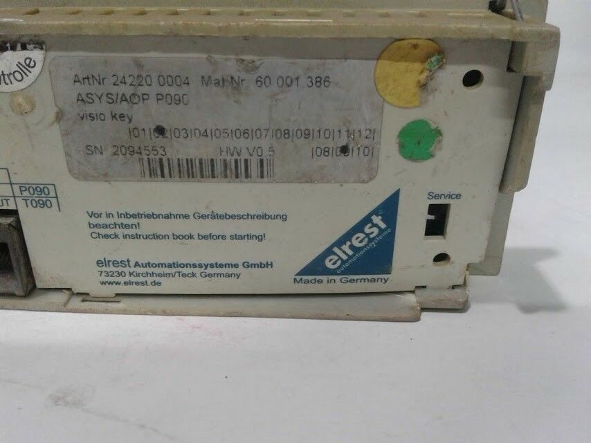 Elrest AOP T70 24220.0004 Mat Nr 60.001.386 Asys/Aop P090 HW V0.5 ...