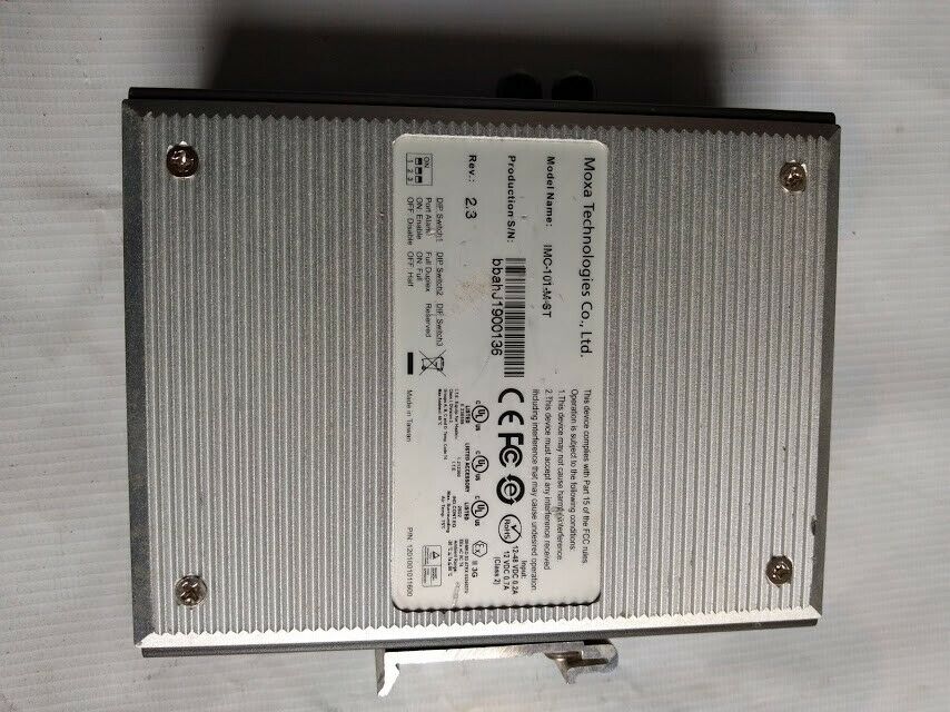 Moxa IMC-101-MST Rev.2.3 Industrial Media Converter IMC101MST ...