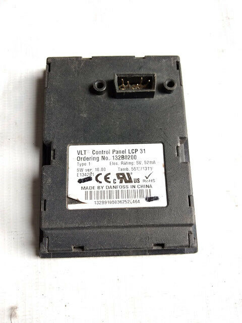 Danfoss 132B0200 Type 1 Sw ver 10.00 VLT Control Panel LCP 31 ...