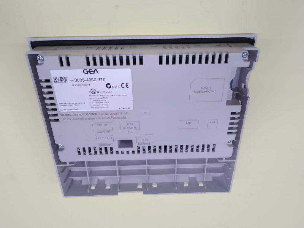 0005-4050-710 GEA Westfalia Separator 6AV6642-0DA01-1AX1 Siemens boot ...