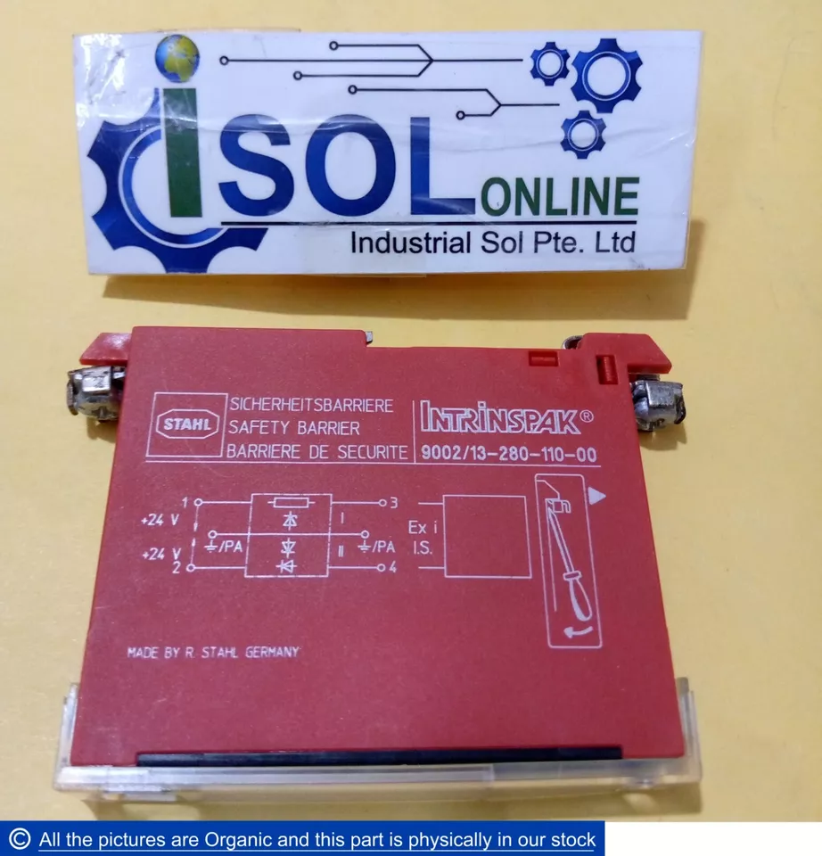 STHAL 9002/13-280-110-00 Intrinspak Safety Barrier Module Dual Channel ...