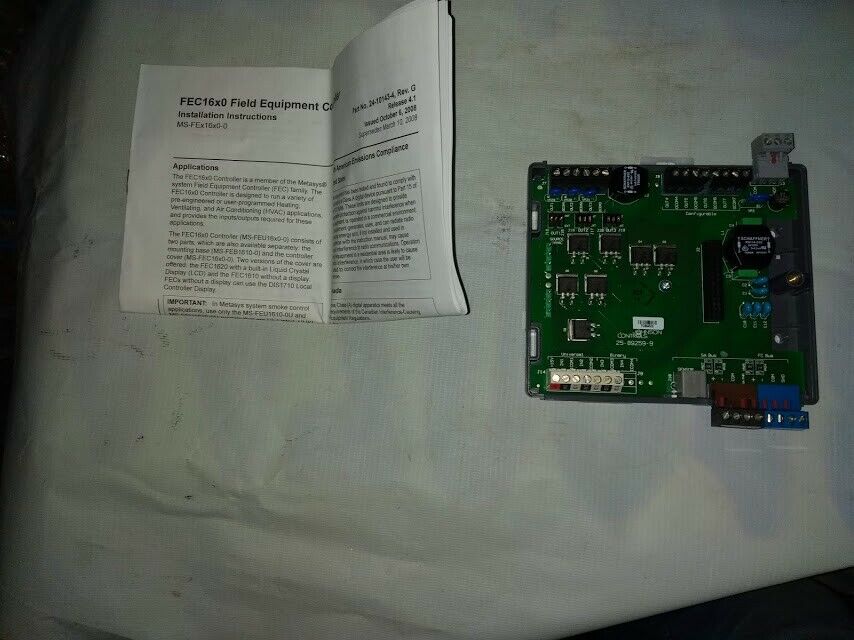 Johnson Controls MS-FEB1610-0 Rev C Triac Mounting Base For MSFEB16100 ...