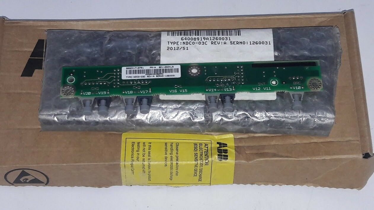 New ABB NDCO-03C Rev. A Communication OPTI Serno 1260031 3BSEO1797R1 ...