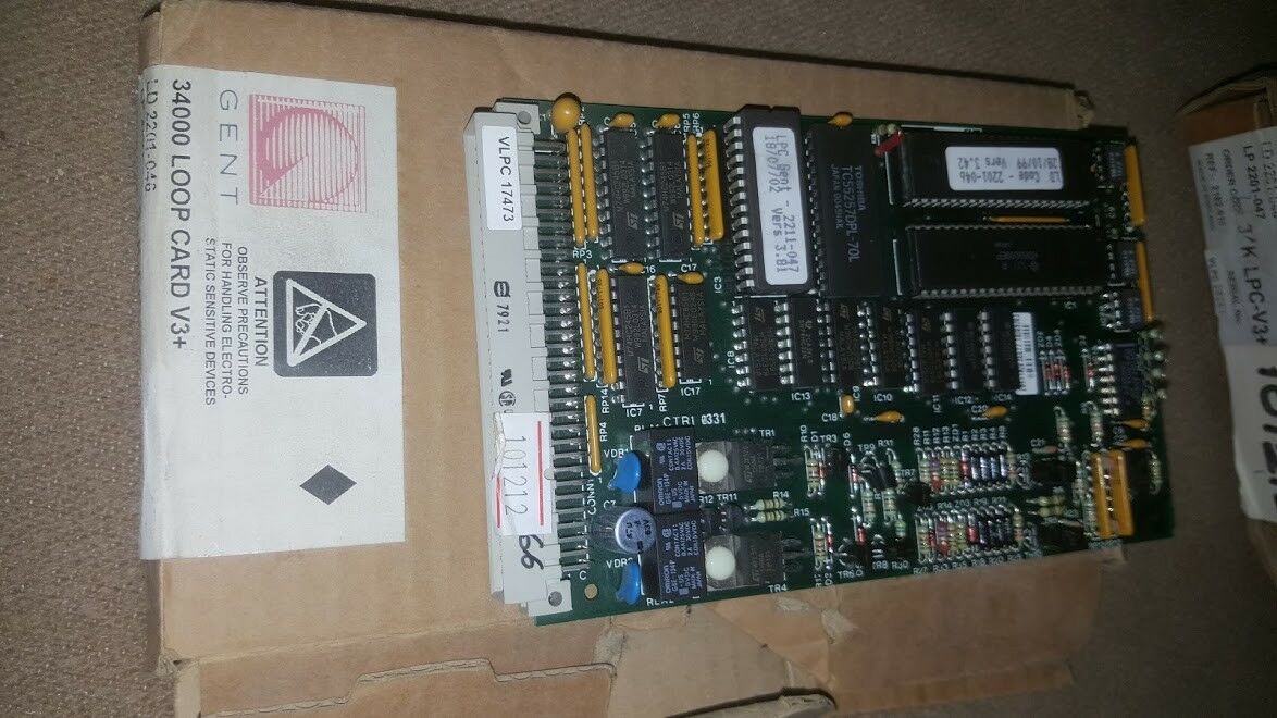GENT 34000 Loop card 3V+ LD 2201-046 Ver 3.42 34000 New - Industrial ...