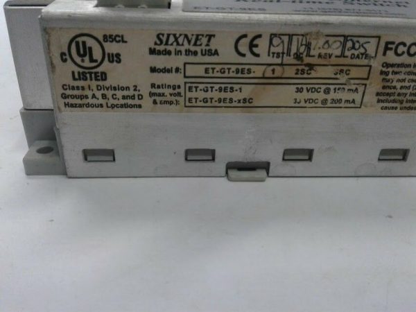 EtherTrak ET-GT-9ES Industrial Ethernet Real-Time Switch Sixnet ...