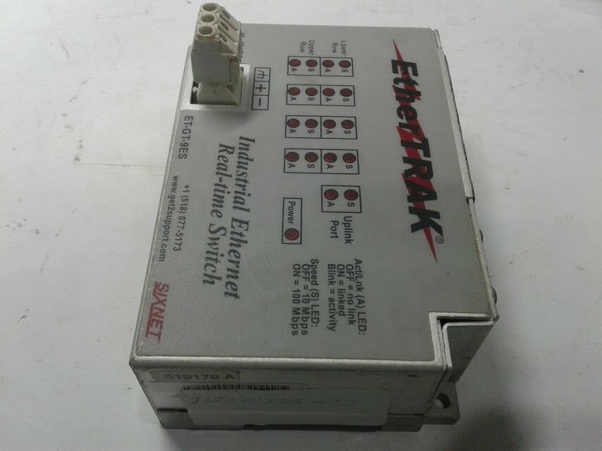 EtherTrak ET-GT-9ES Industrial Ethernet Real-Time Switch Sixnet ...