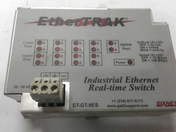 EtherTrak ET-GT-9ES Industrial Ethernet Real-Time Switch Sixnet ...