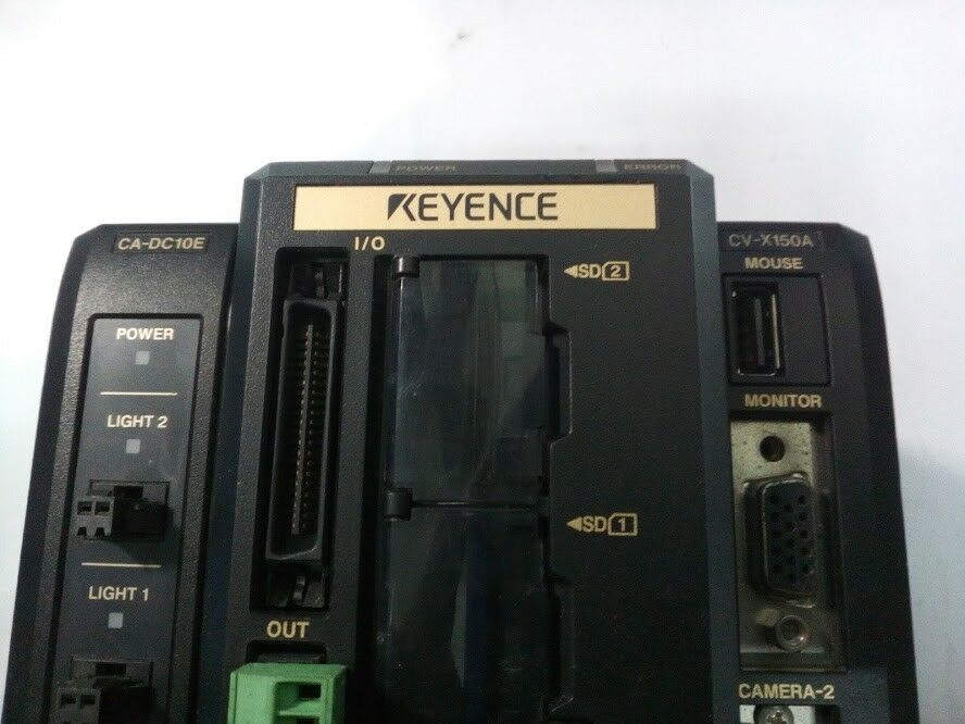 Keyence CV-X150A Image Sensor Controller CVX150A with CA-DC10E Module SD Card
