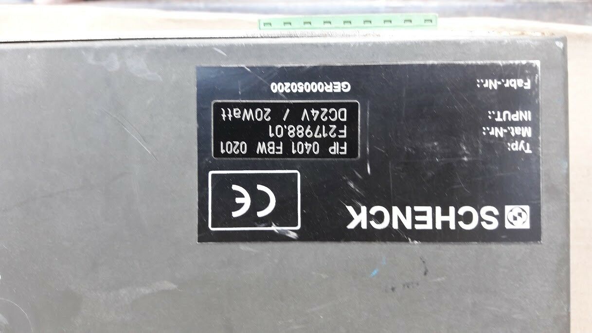 New Schenck FIP 0401 FBW 0201 Intecont Plus - Industrial SOL Pte Ltd